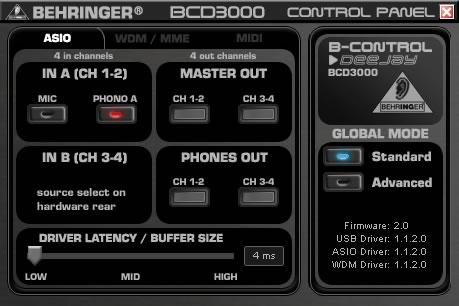 Behringer BCD3000 - Printer Friendly version