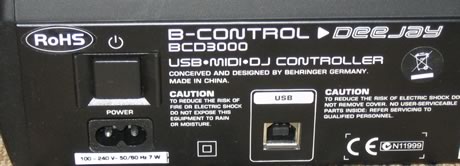 Behringer BCD3000 - Printer Friendly version